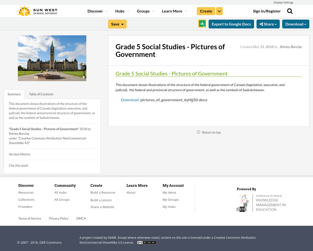 Grade 5 Social Studies - Pictures of Government | Resource Bank