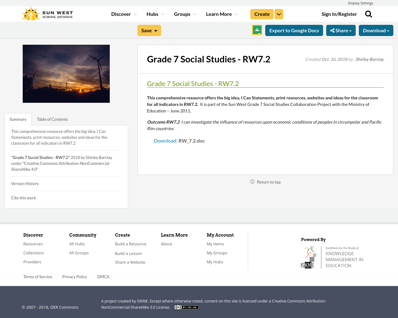 Grade 7 Social Studies RW7 2 Resource Bank Grade 7 Social Studies RW7 2 Resource Bank