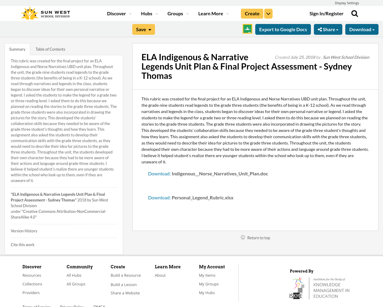 ELA Indigenous & Narrative Legends Unit Plan & Final Project Assessment ...
