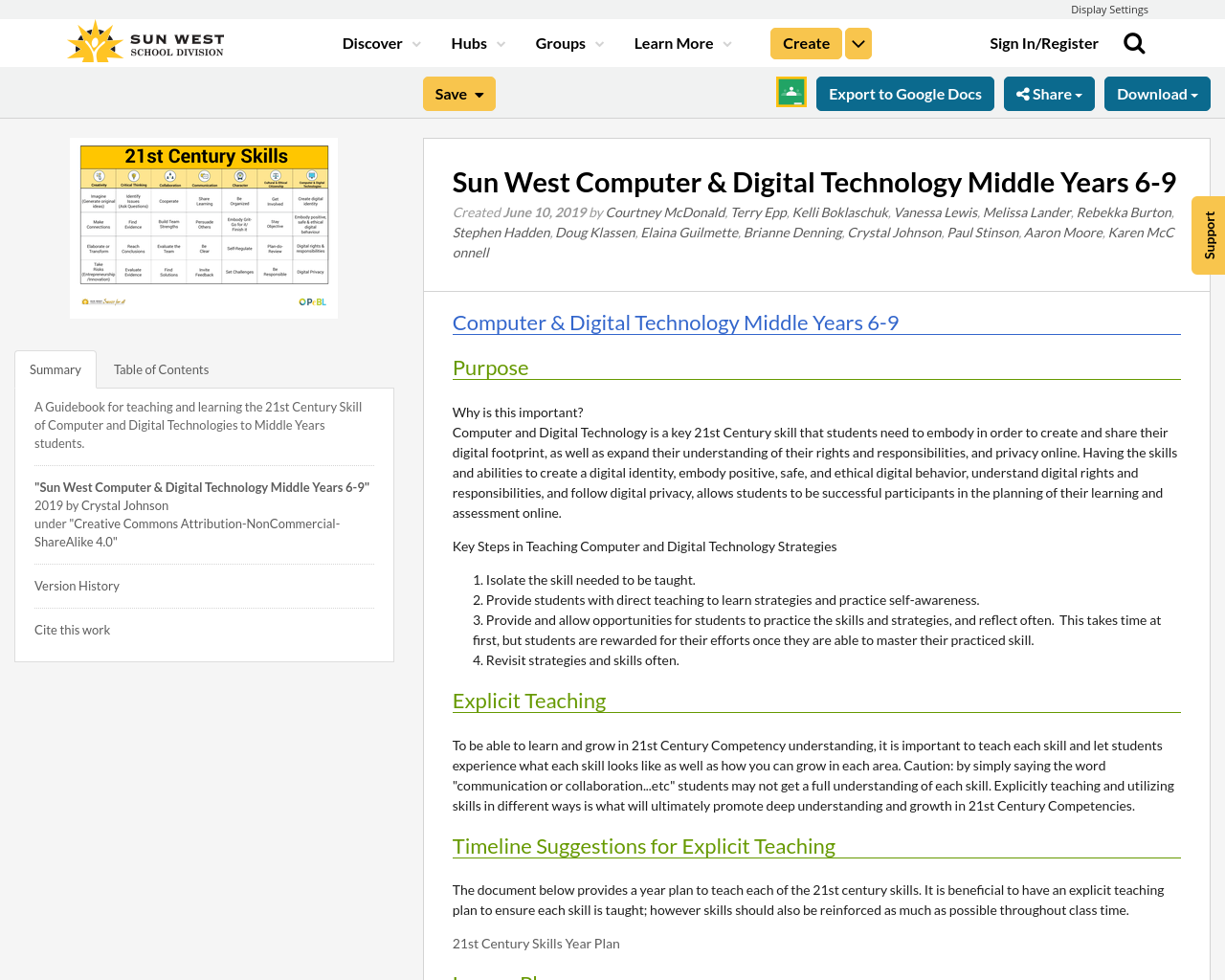 Computer & Digital Technology Guidebook - 6-9 (Middle Years) Sun West ...