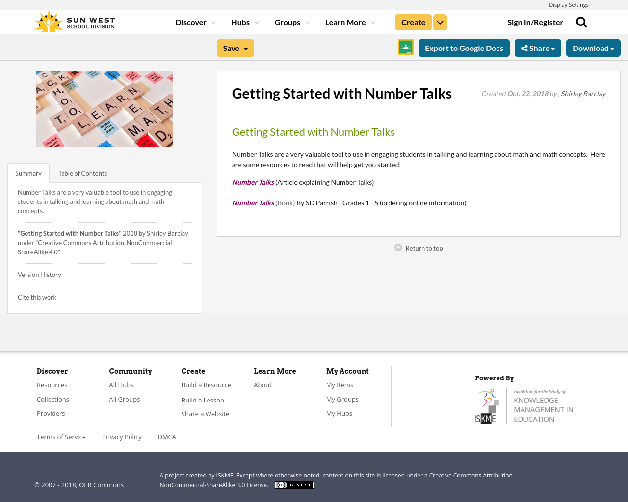Getting Started with Number Talks | Resource Bank