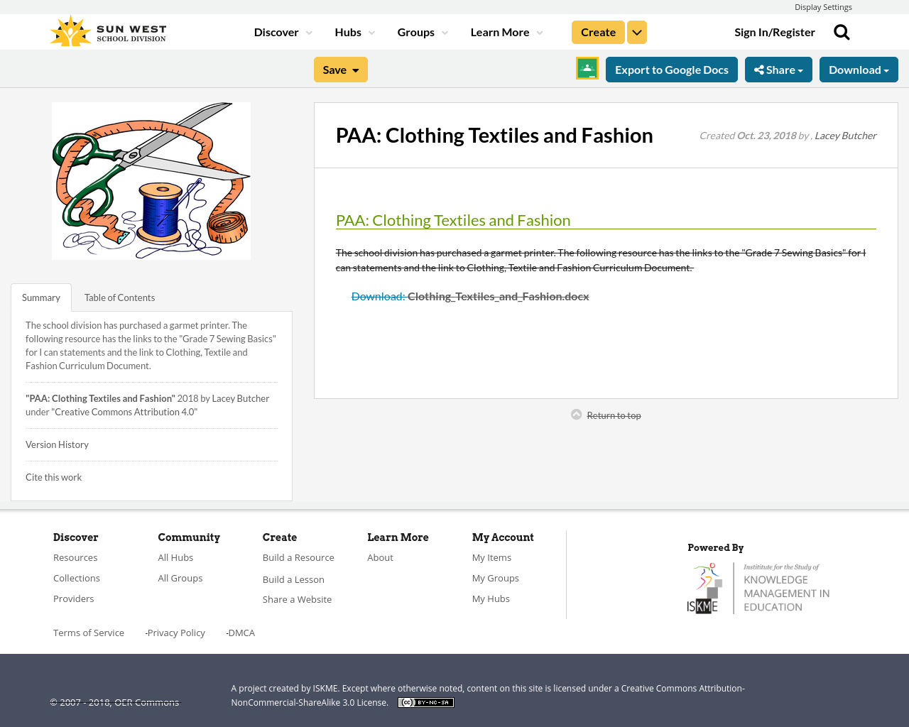 PAA: Clothing Textiles and Fashion | Resource Bank