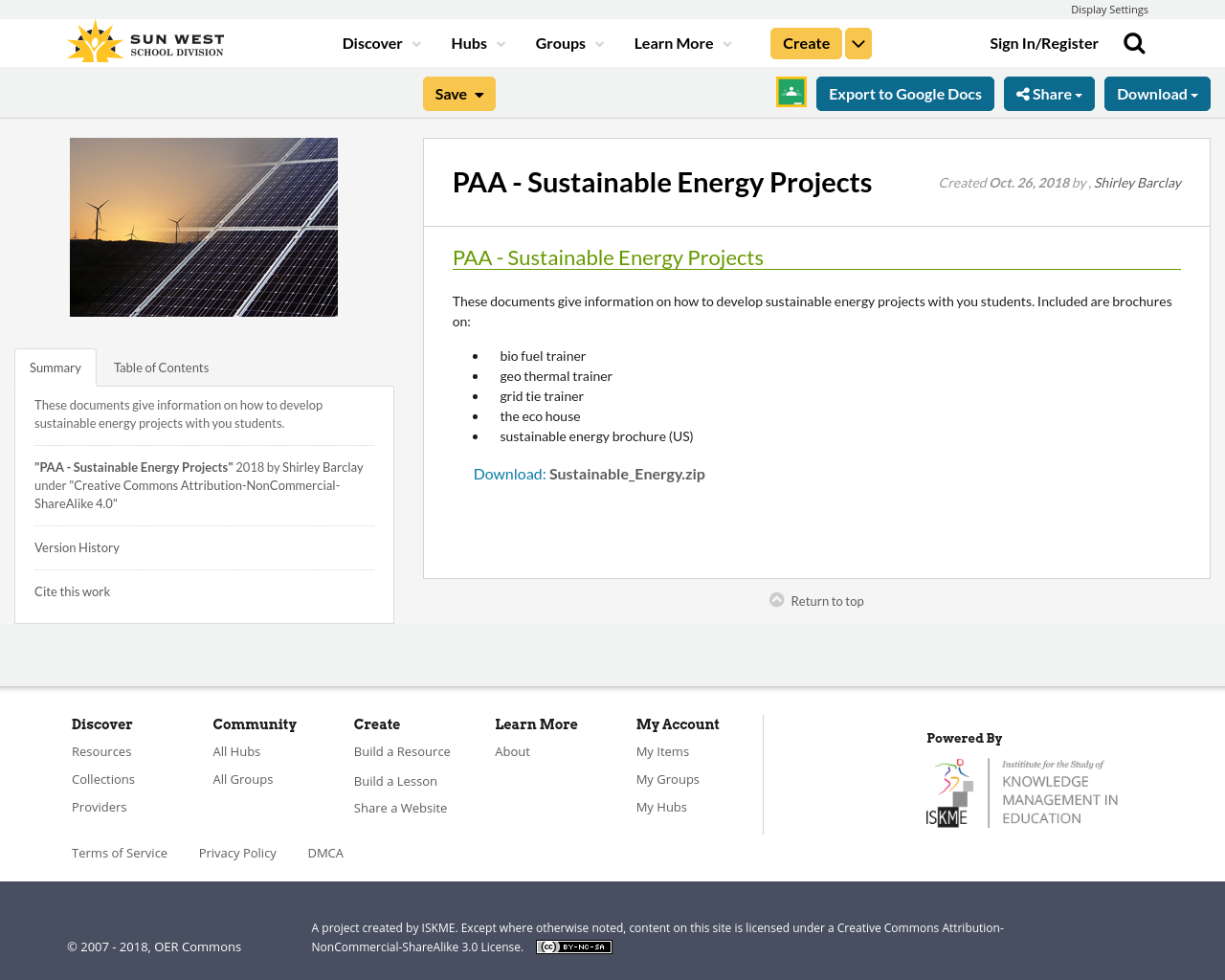 PAA - Sustainable Energy Projects | Resource Bank