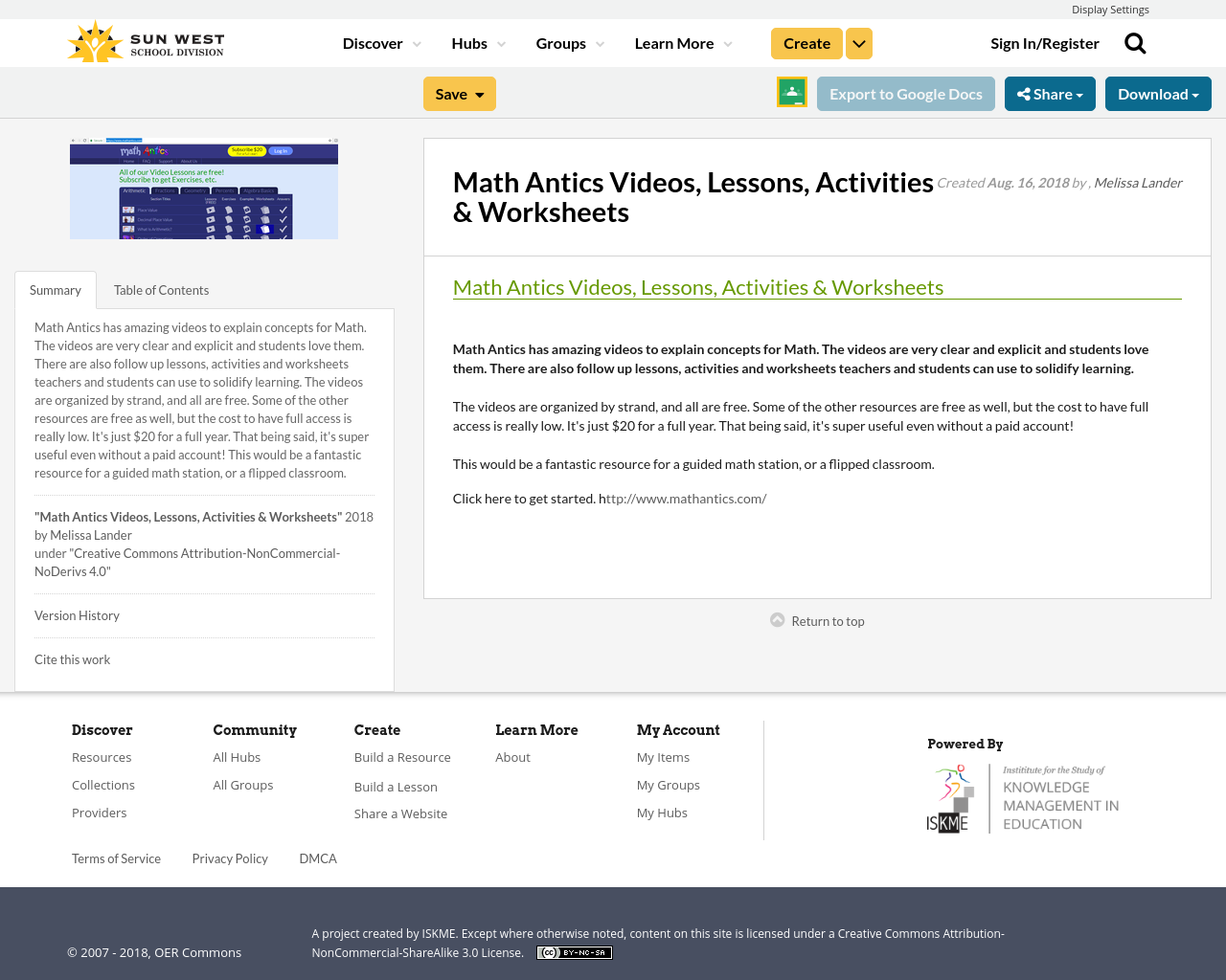 Math Antics Videos Lessons Activities Worksheets Resource Bank