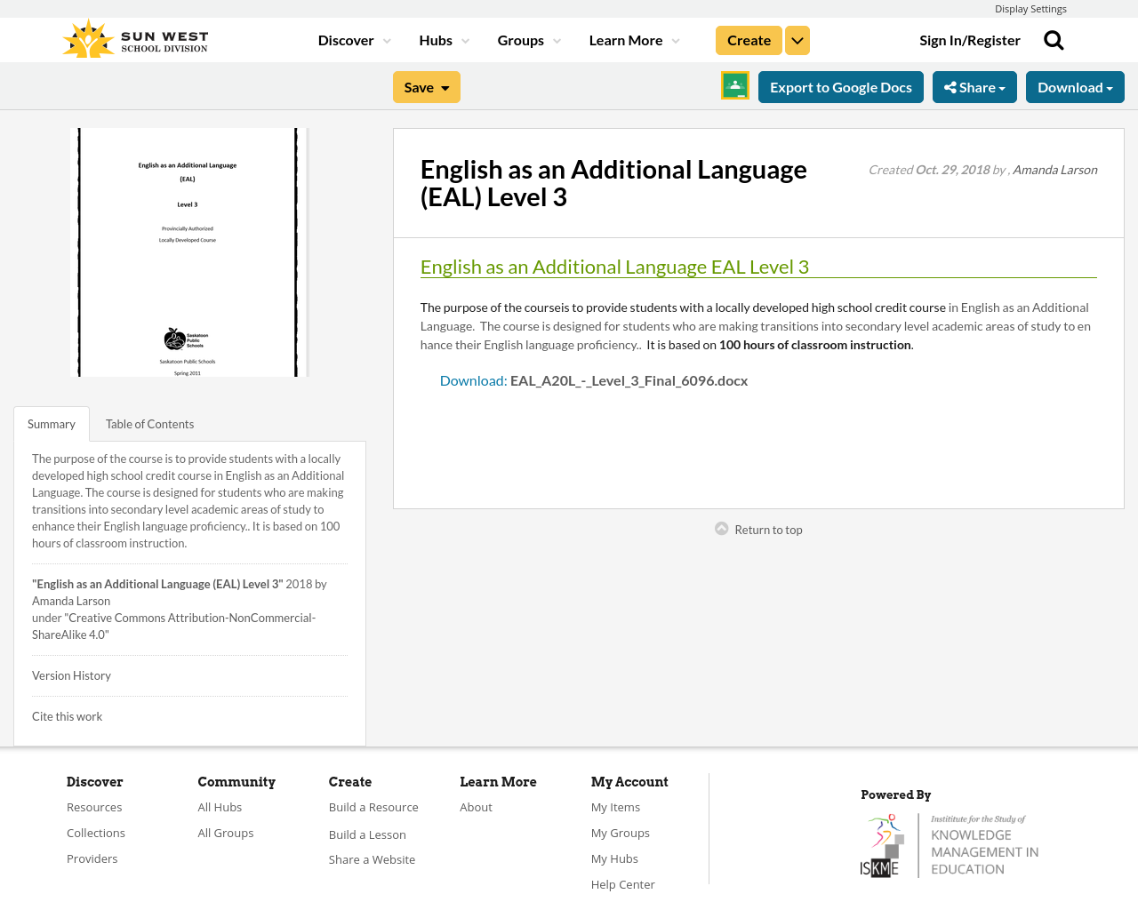 English as an Additional Language (EAL) Level 3 | Resource Bank