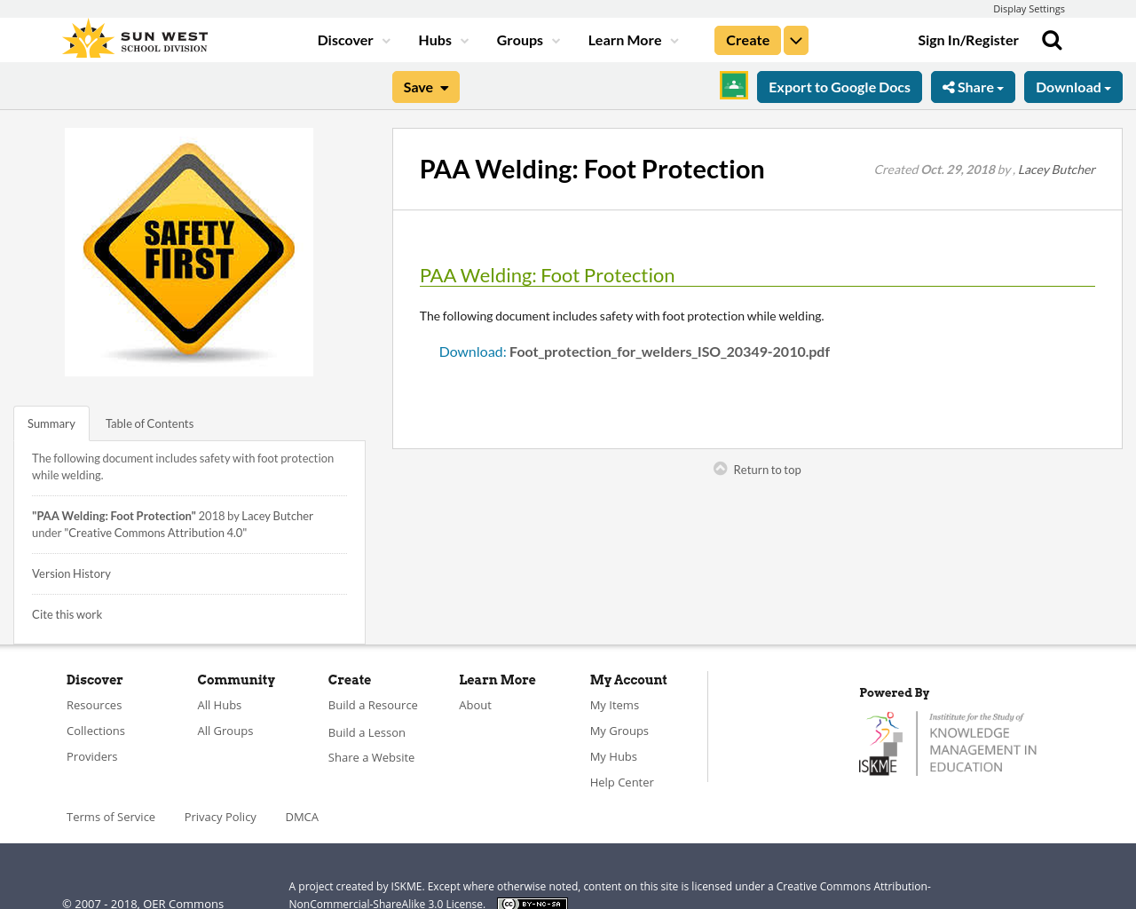 PAA Welding: Foot Protection | Resource Bank