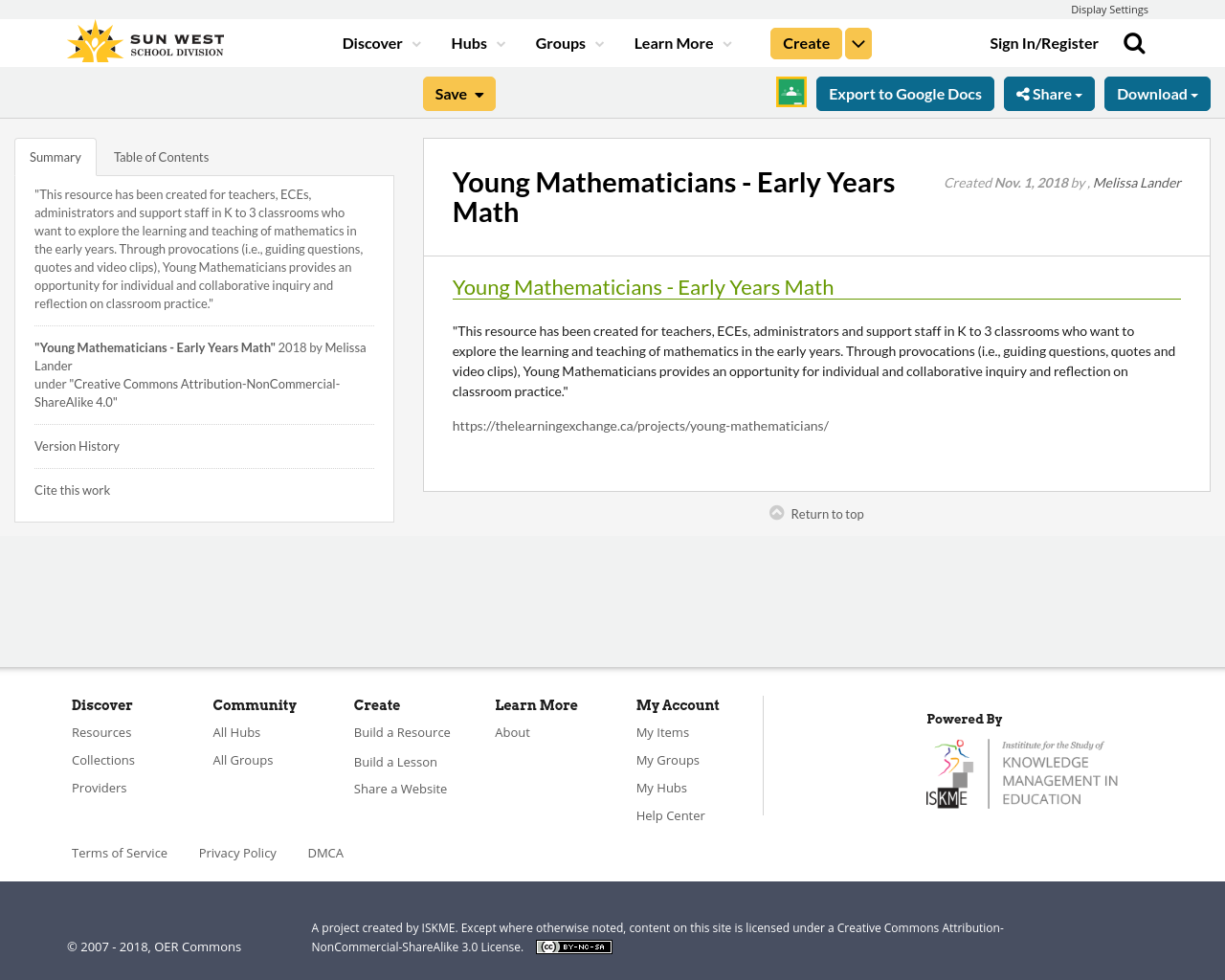 Young Mathematicians - Early Years Math | Resource Bank