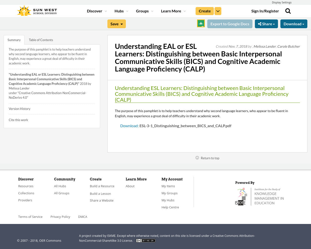 Understanding EAL or ESL Learners: Distinguishing between Basic ...