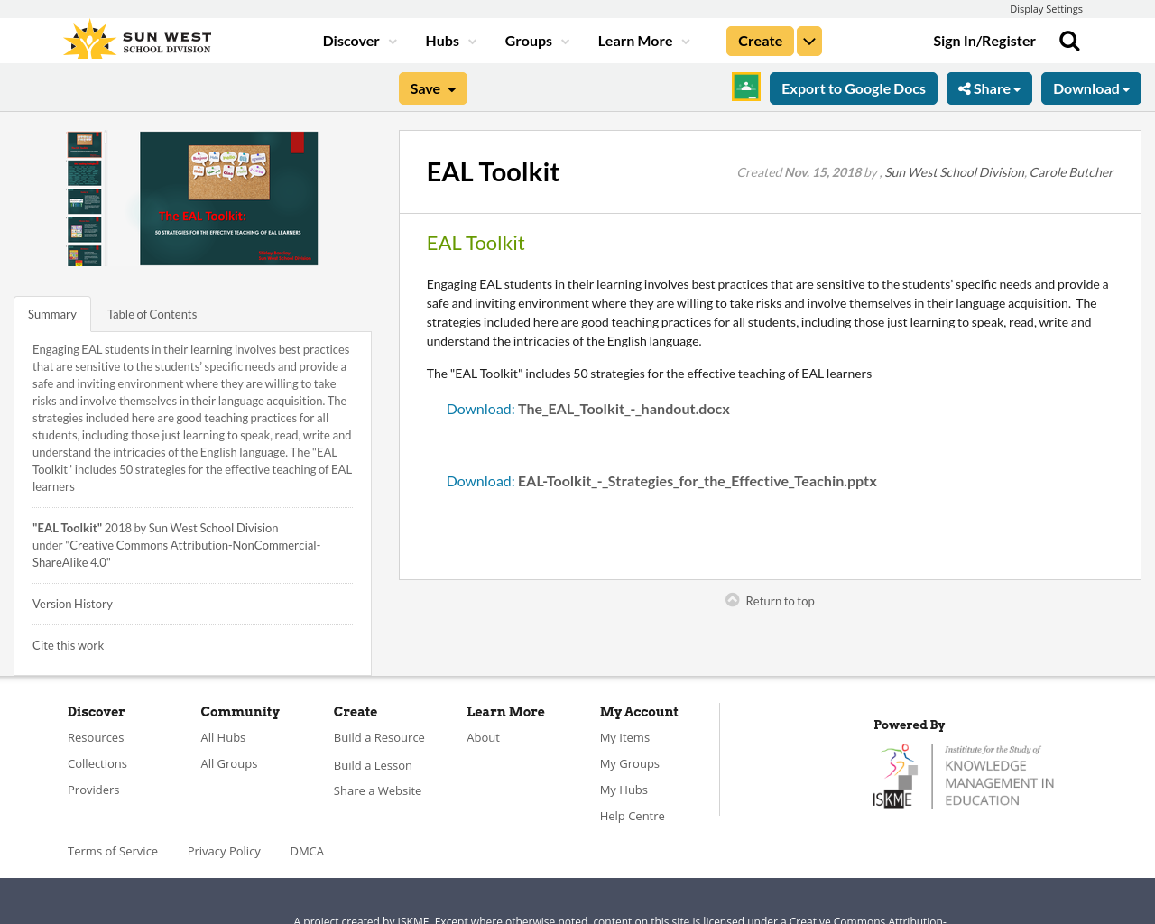 EAL Toolkit | Resource Bank