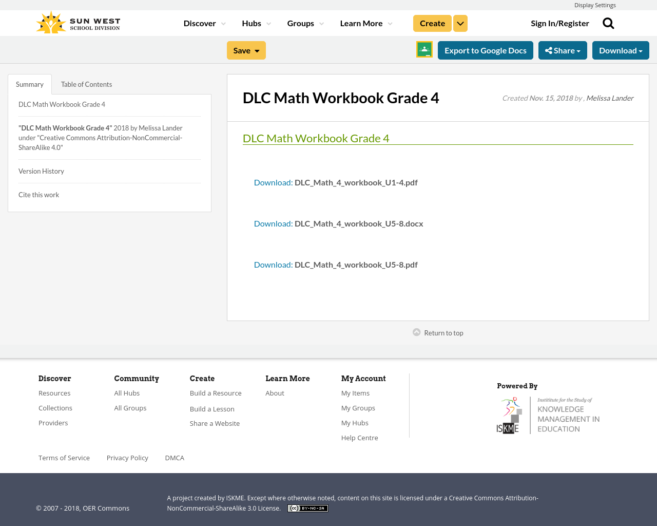 DLC Math Workbook Grade 4 | Resource Bank