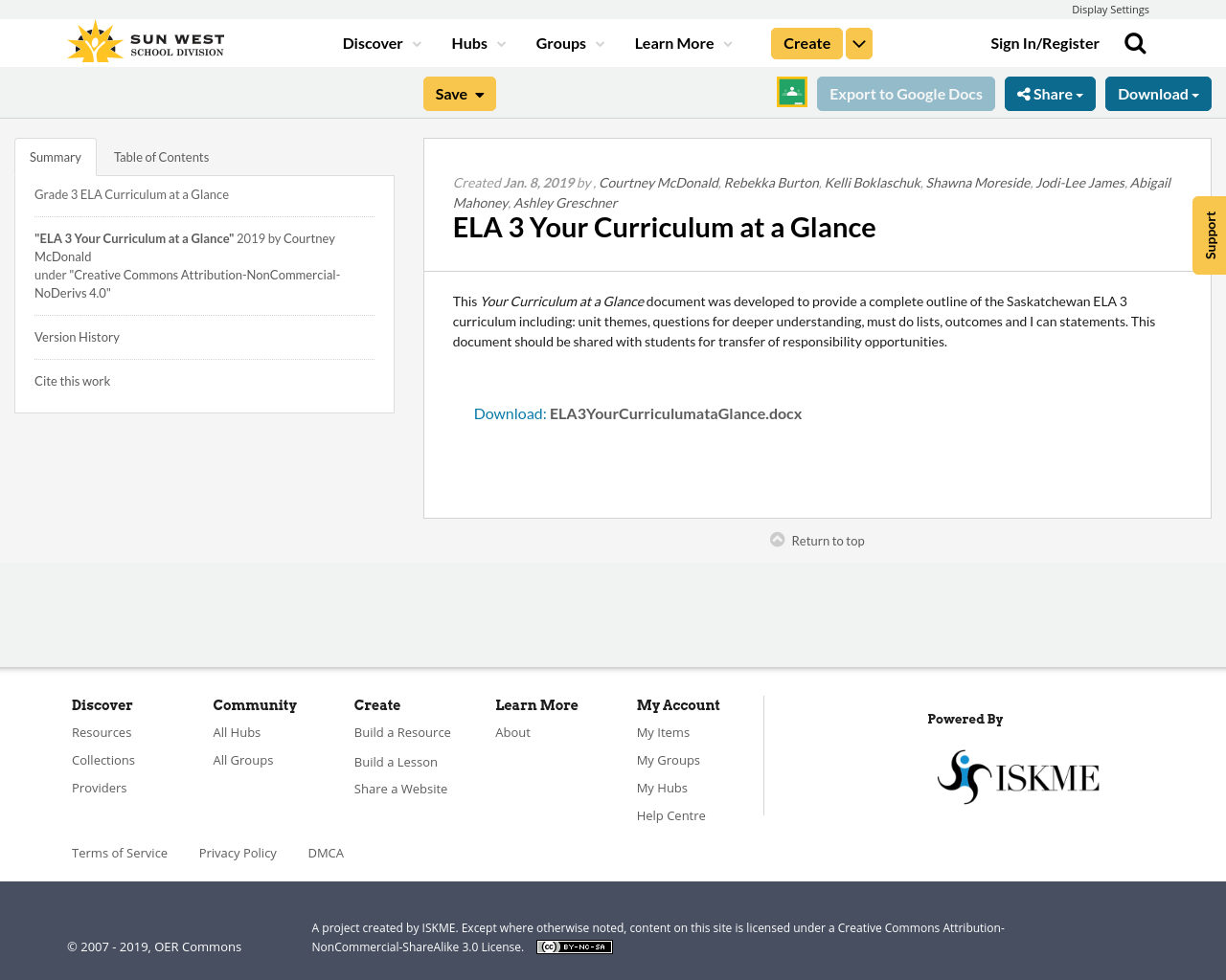 ELA 3 Your Curriculum at a Glance | Resource Bank
