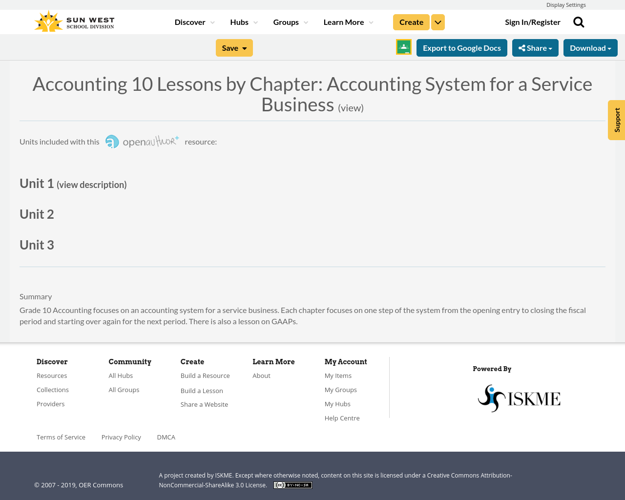 Accounting 10 Lessons by Chapter: Accounting System for a Service ...