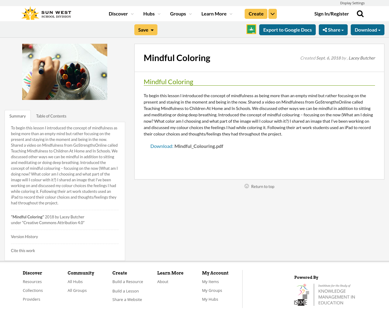 Mindful Coloring | Resource Bank