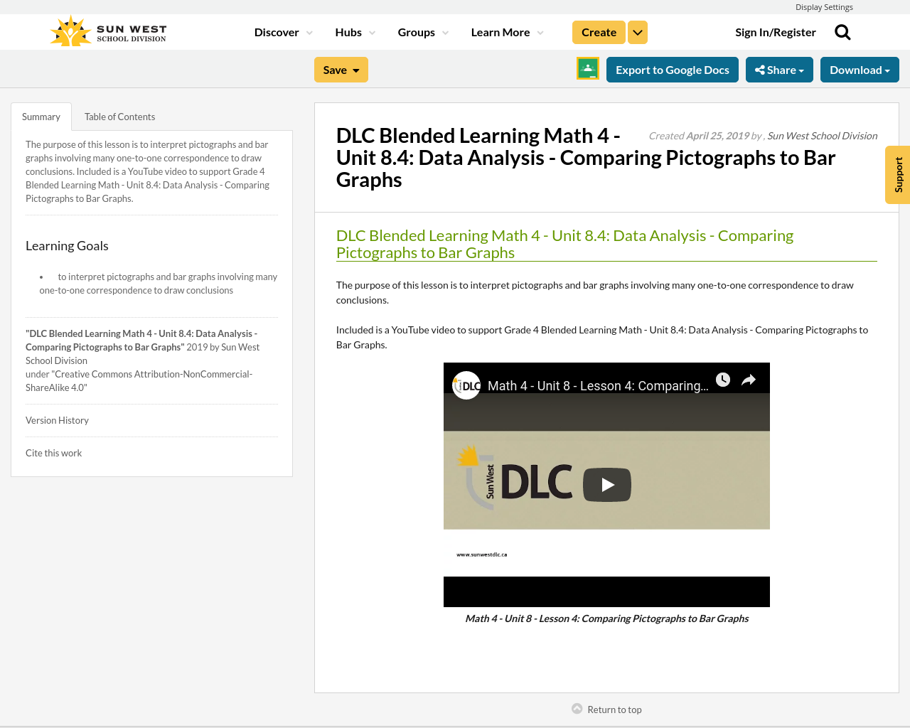 DLC Blended Learning Math 4 - Unit 8.4: Data Analysis - Comparing ...