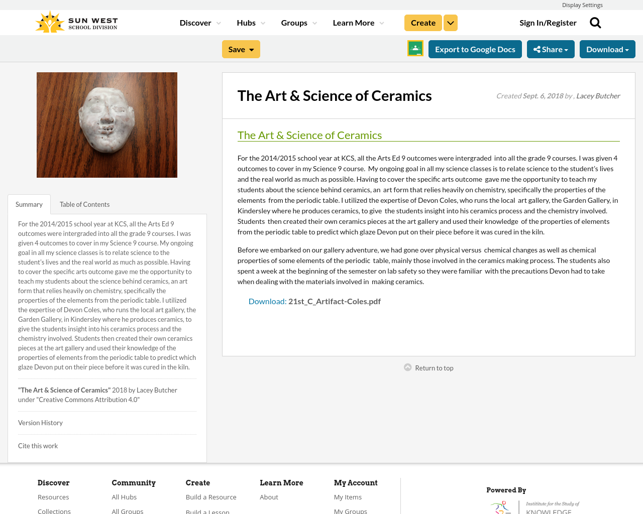 The Art & Science of Ceramics | Resource Bank