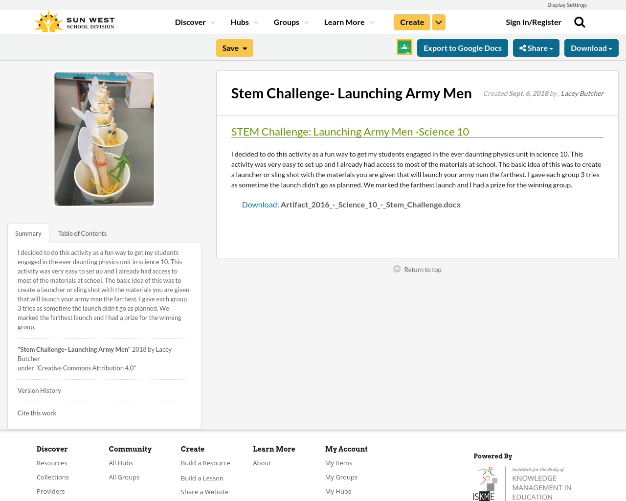Stem Challenge- Launching Army Men | Resource Bank