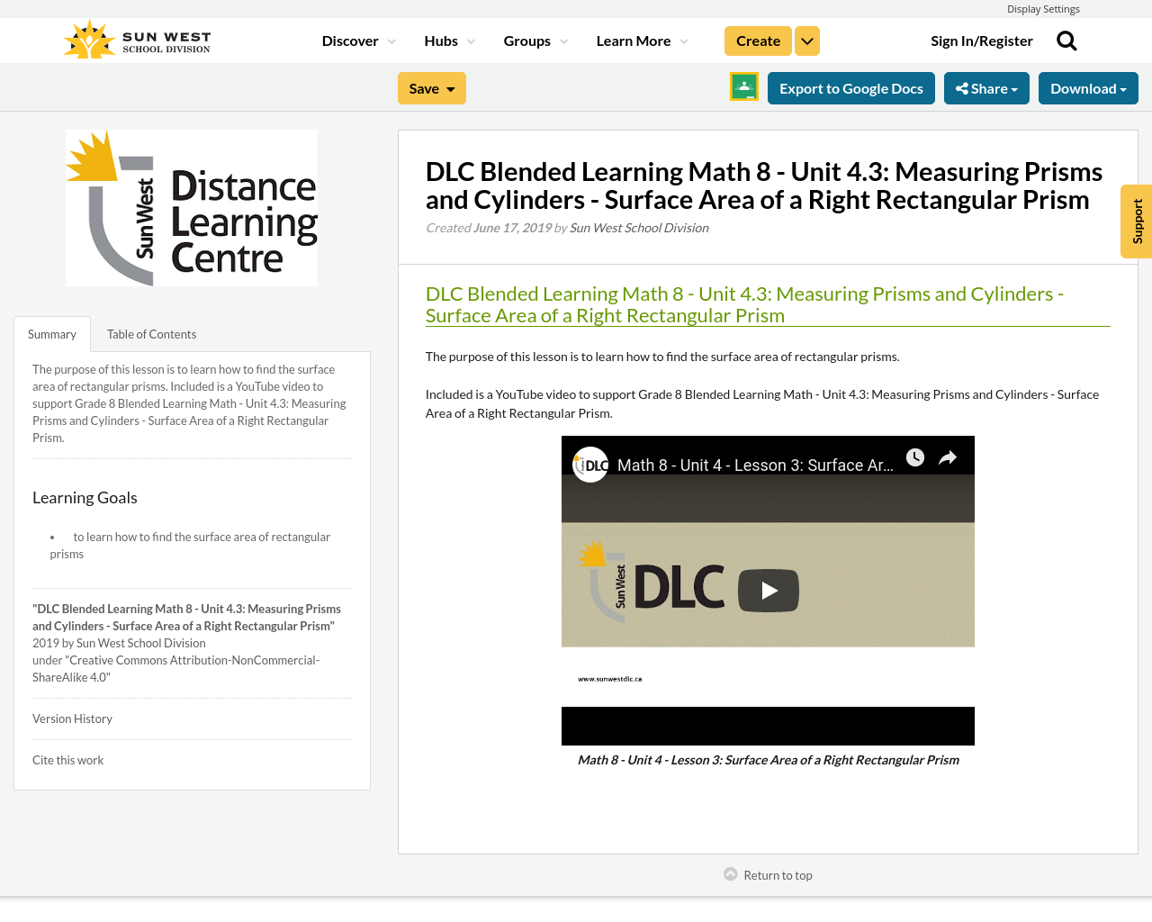 DLC Blended Learning Math 8 - Unit 4.3: Measuring Prisms and Cylinders ...