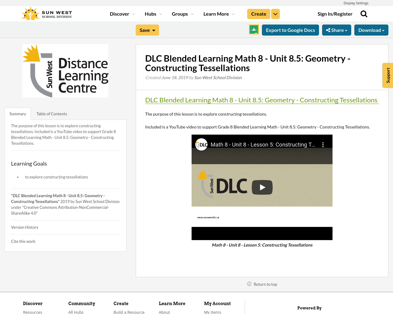 DLC Blended Learning Math 8 - Unit 8.5: Geometry - Constructing ...