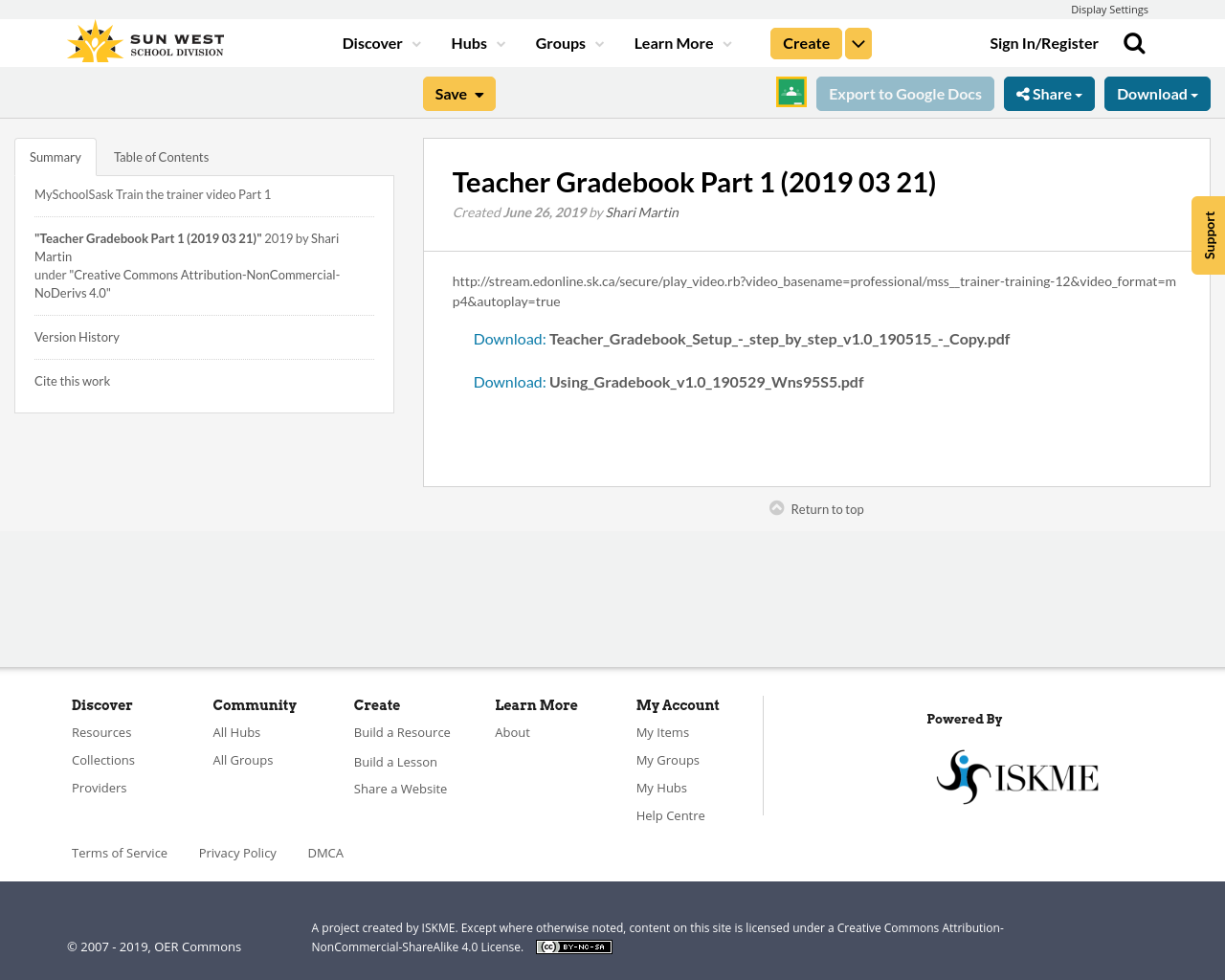 Teacher Gradebook Part 1 (2019 03 21) | Resource Bank