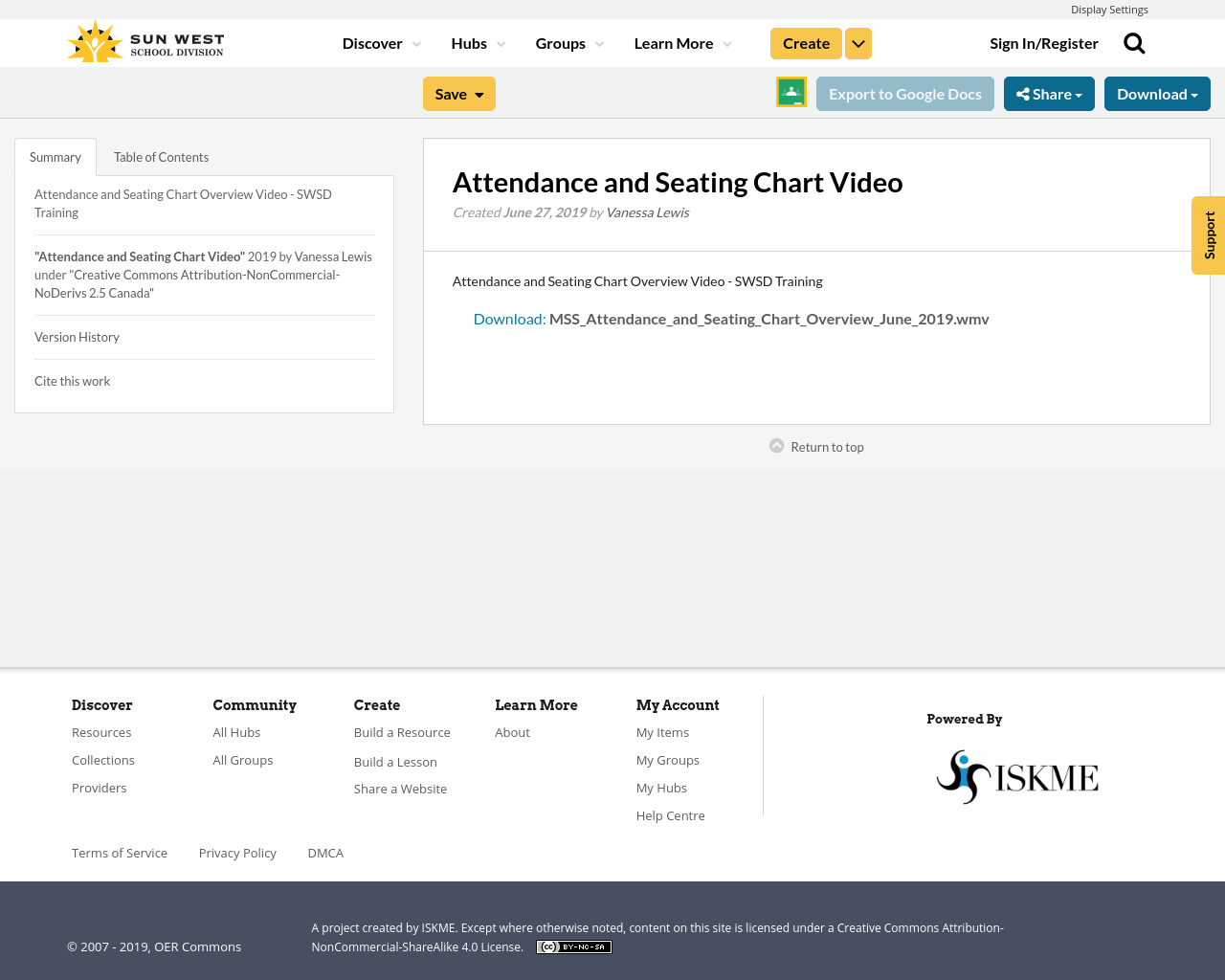 Attendance and Seating Chart Video - SWSD Training | Resource Bank