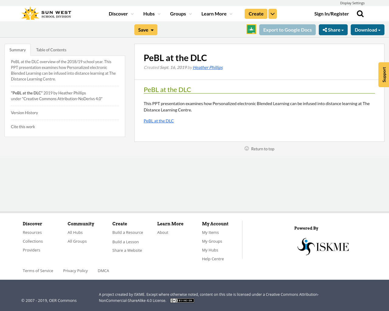 PeBL at the DLC | Resource Bank