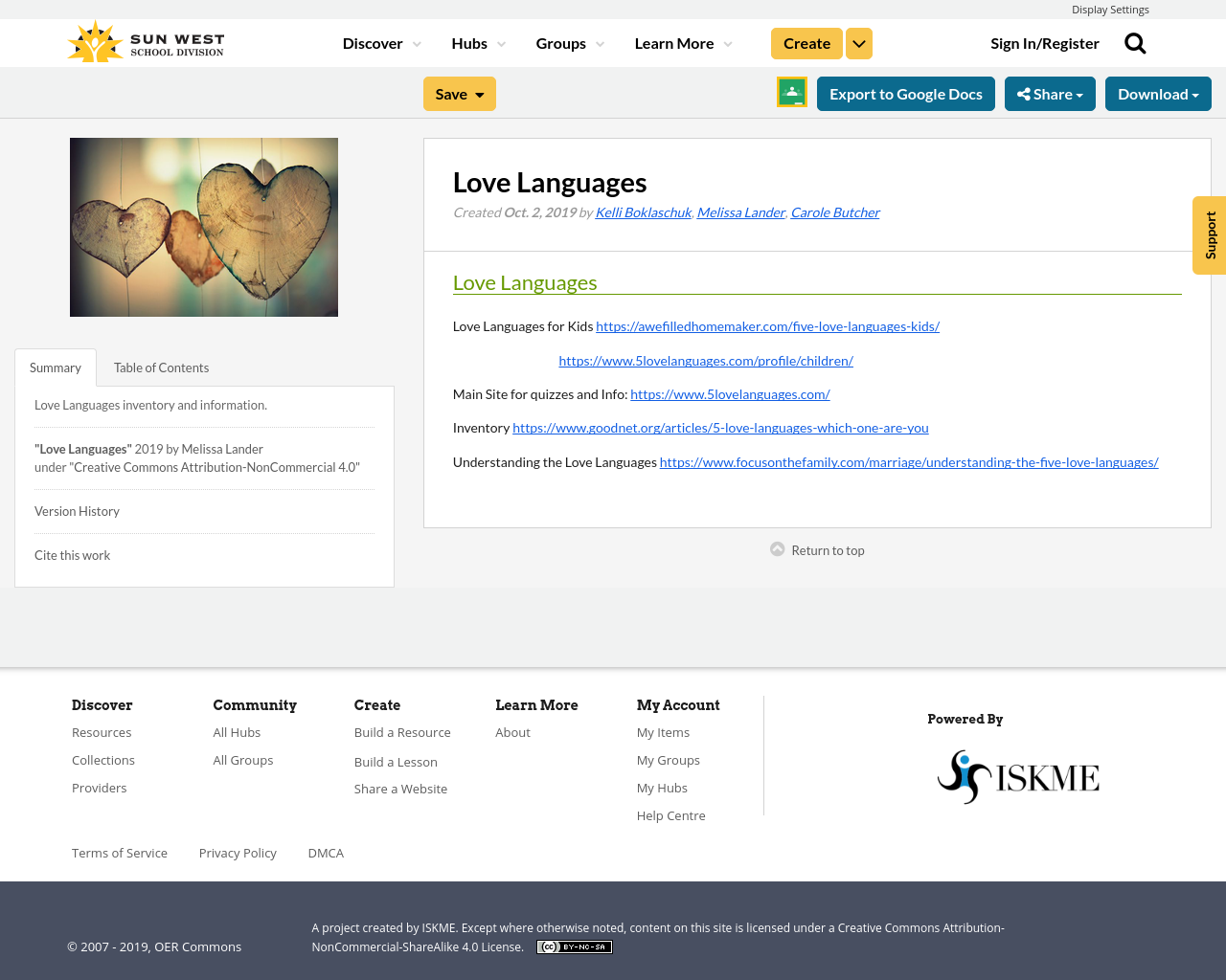 Love Languages | Resource Bank