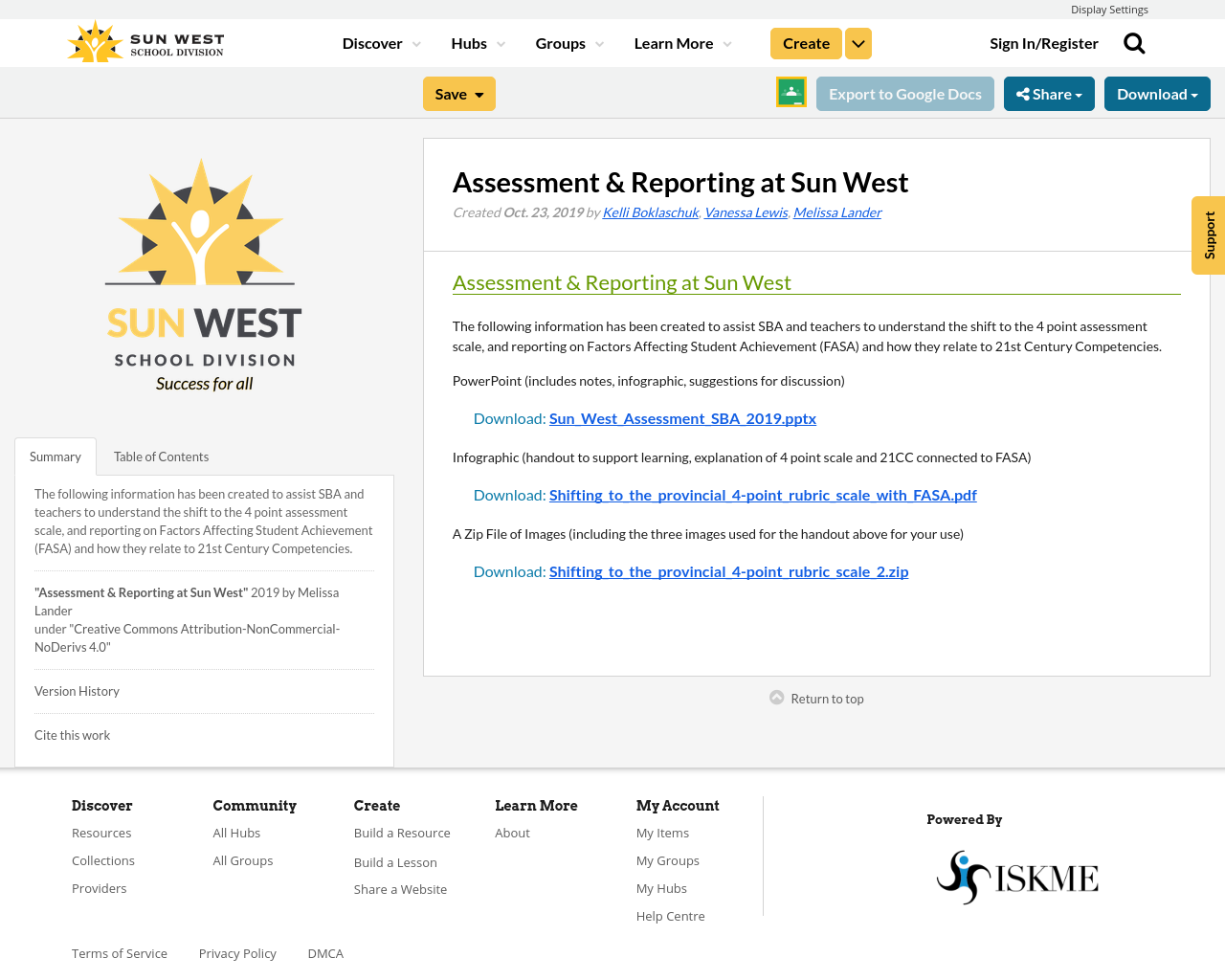 Assessment & Reporting at Sun West | Resource Bank