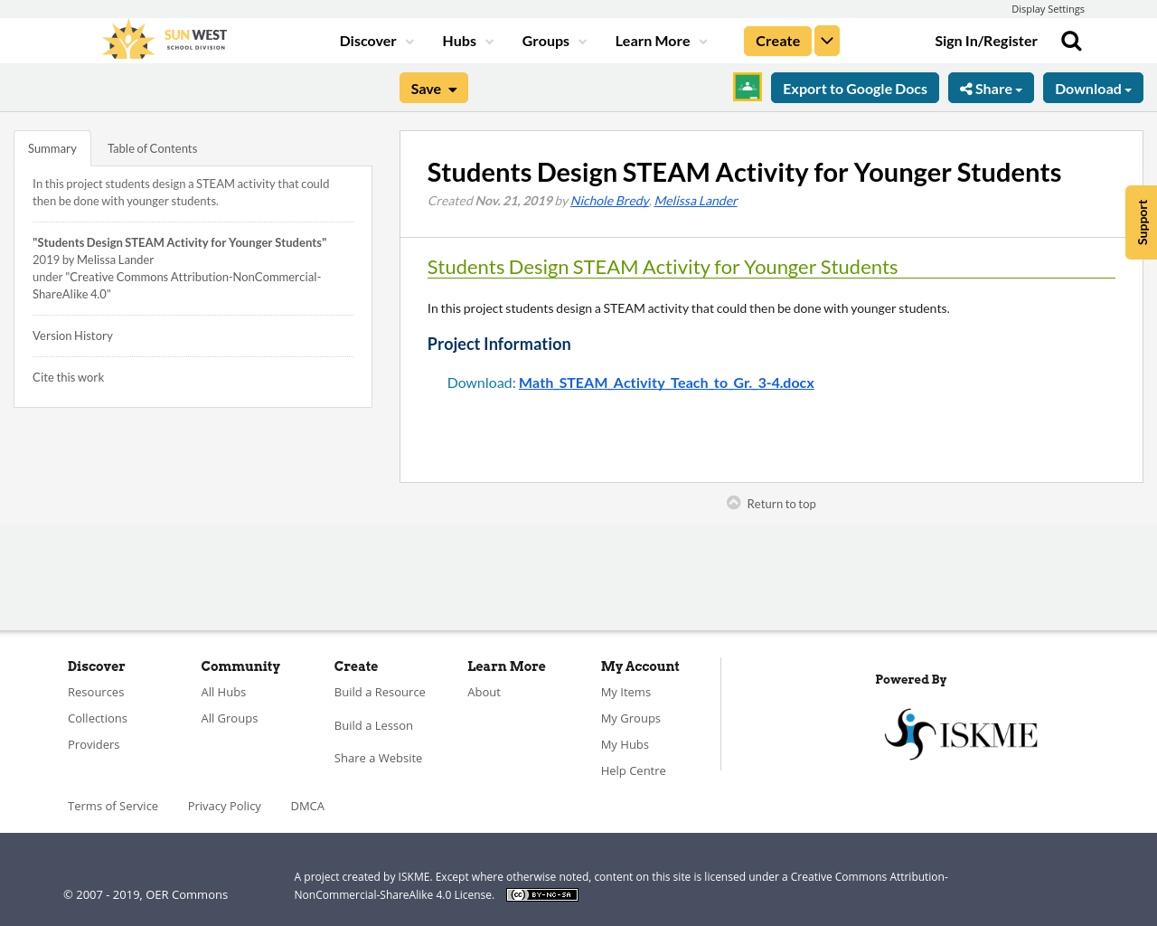 Students Design STEAM Activity for Younger Students | Resource Bank