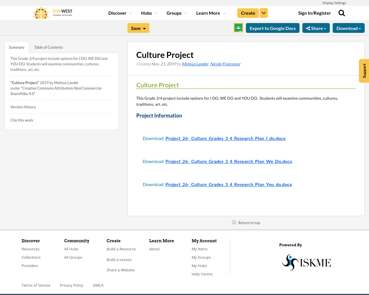 Culture Project | Resource Bank