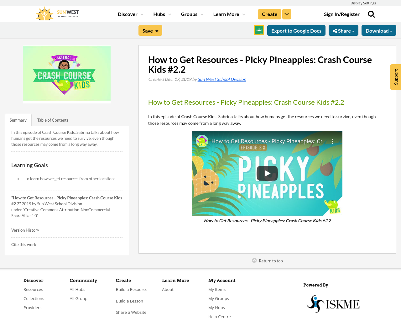 How to Get Resources - Picky Pineapples: Crash Course Kids #2.2 ...
