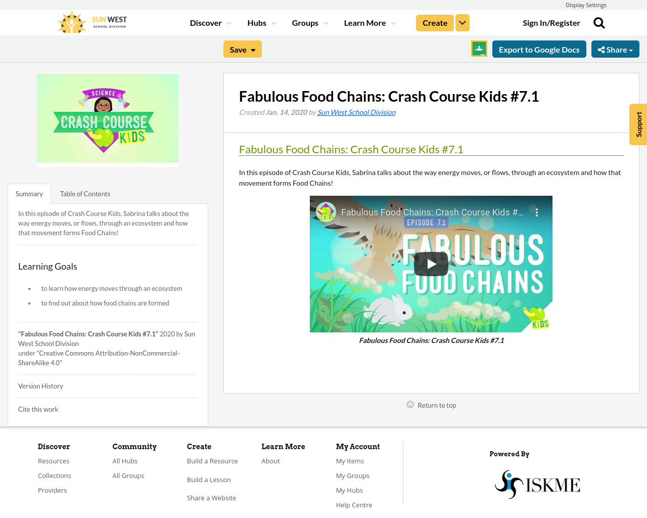 Fabulous Food Chains: Crash Course Kids #7.1 | Resource Bank