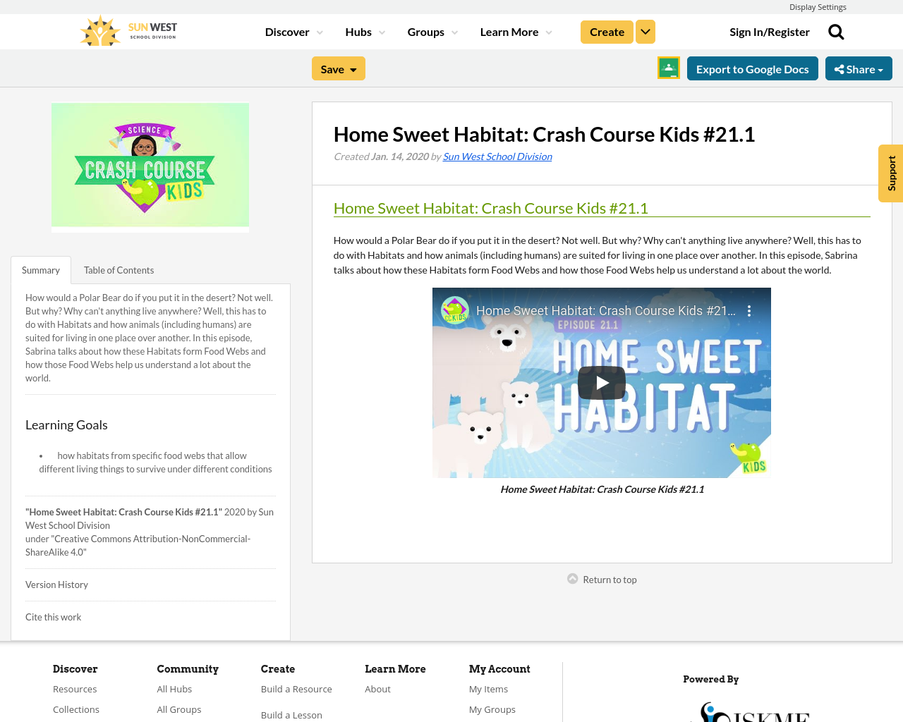 Home Sweet Habitat: Crash Course Kids #21.1 | Resource Bank