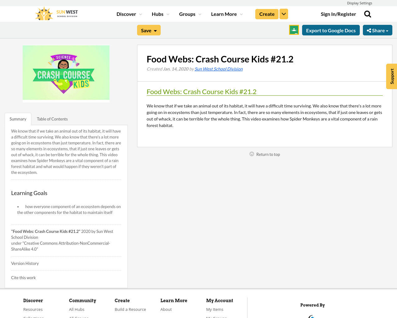 Food Webs: Crash Course Kids #21.2 | Resource Bank