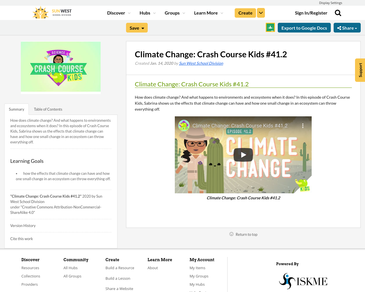 Climate Change: Crash Course Kids #41.2 | Resource Bank