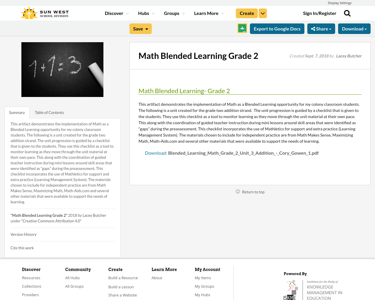 Math Blended Learning Grade 2 | Resource Bank