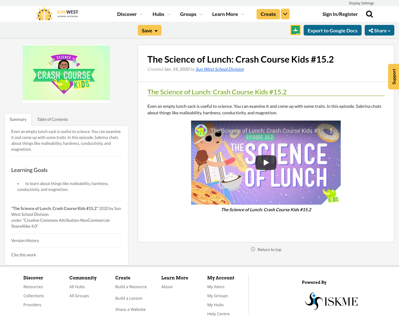 The Science of Lunch: Crash Course Kids #15.2 | Resource Bank