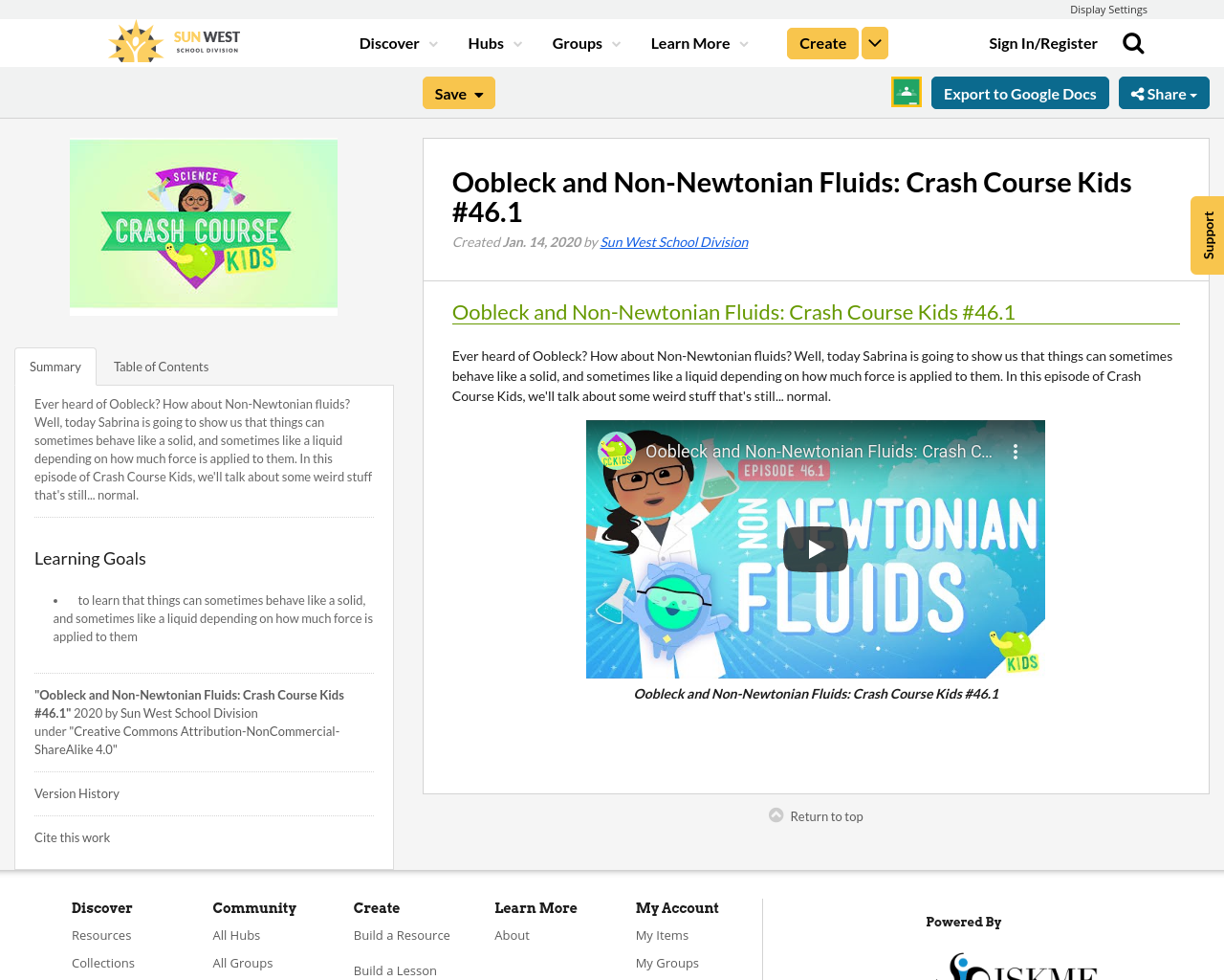 Oobleck and Non-Newtonian Fluids: Crash Course Kids #46.1 | Resource Bank