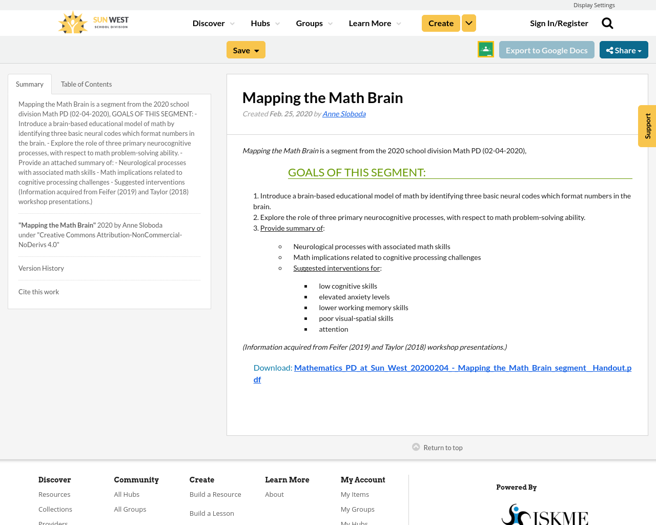 Mapping the Math Brain | Resource Bank