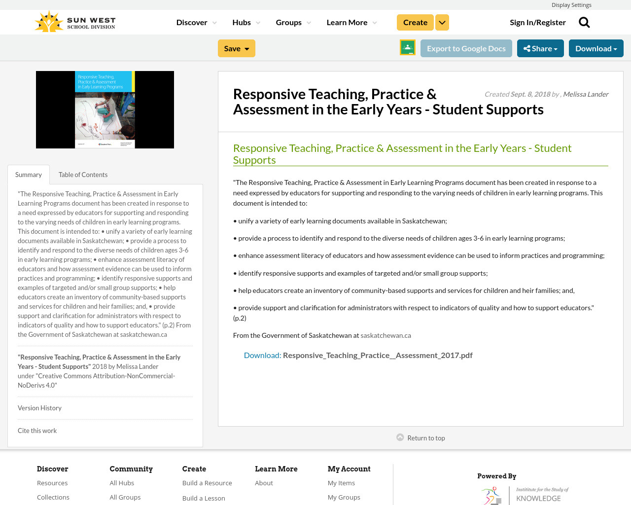 Responsive Teaching, Practice & Assessment in the Early Years - Student ...