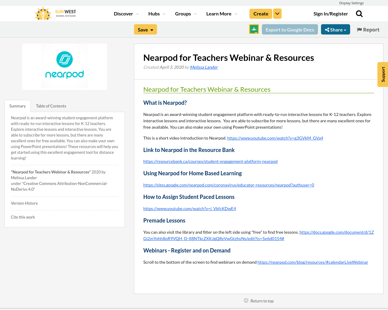 Nearpod for Teachers Webinar & Resources | Resource Bank