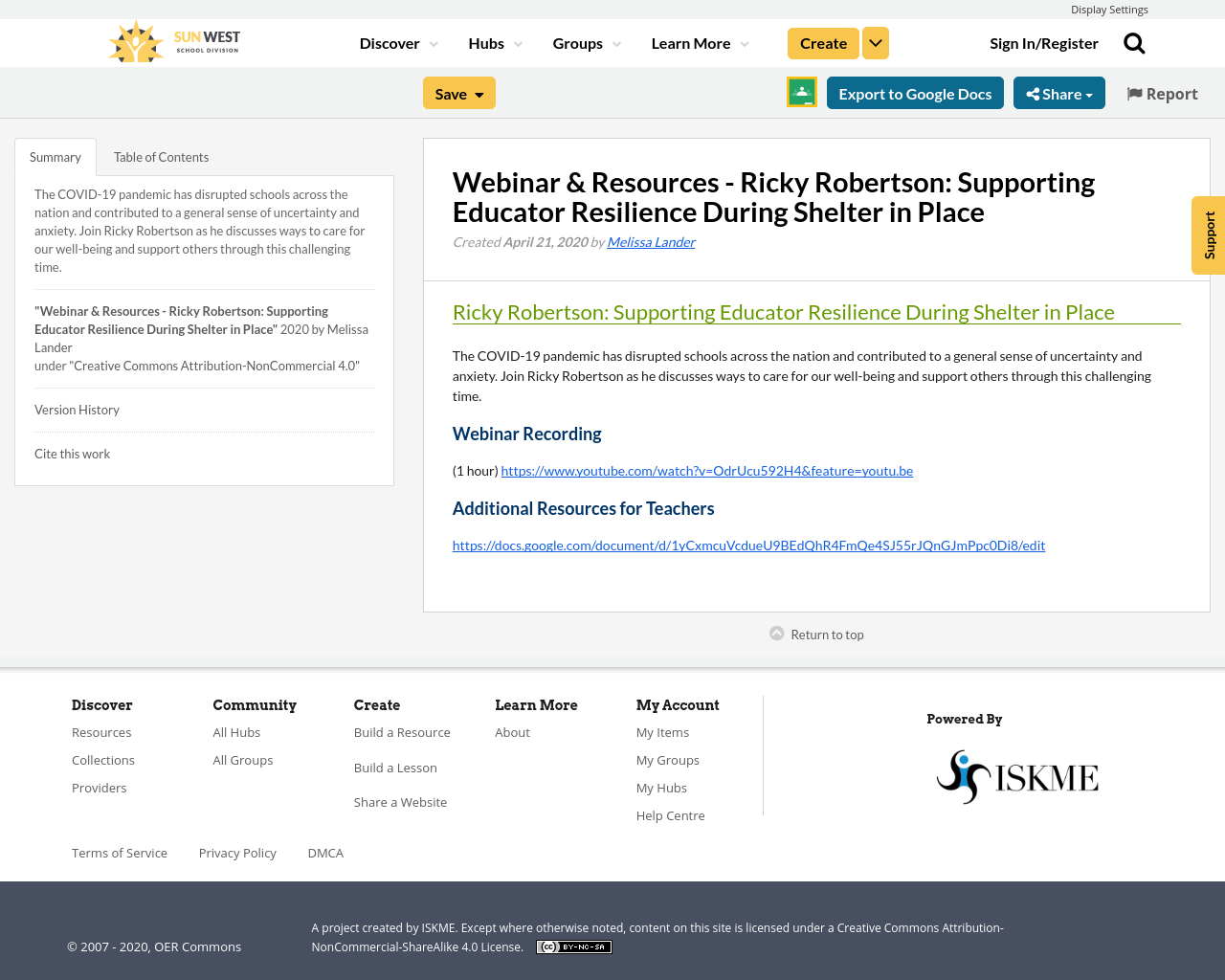Webinar & Resources - Ricky Robertson: Supporting Educator Resilience ...
