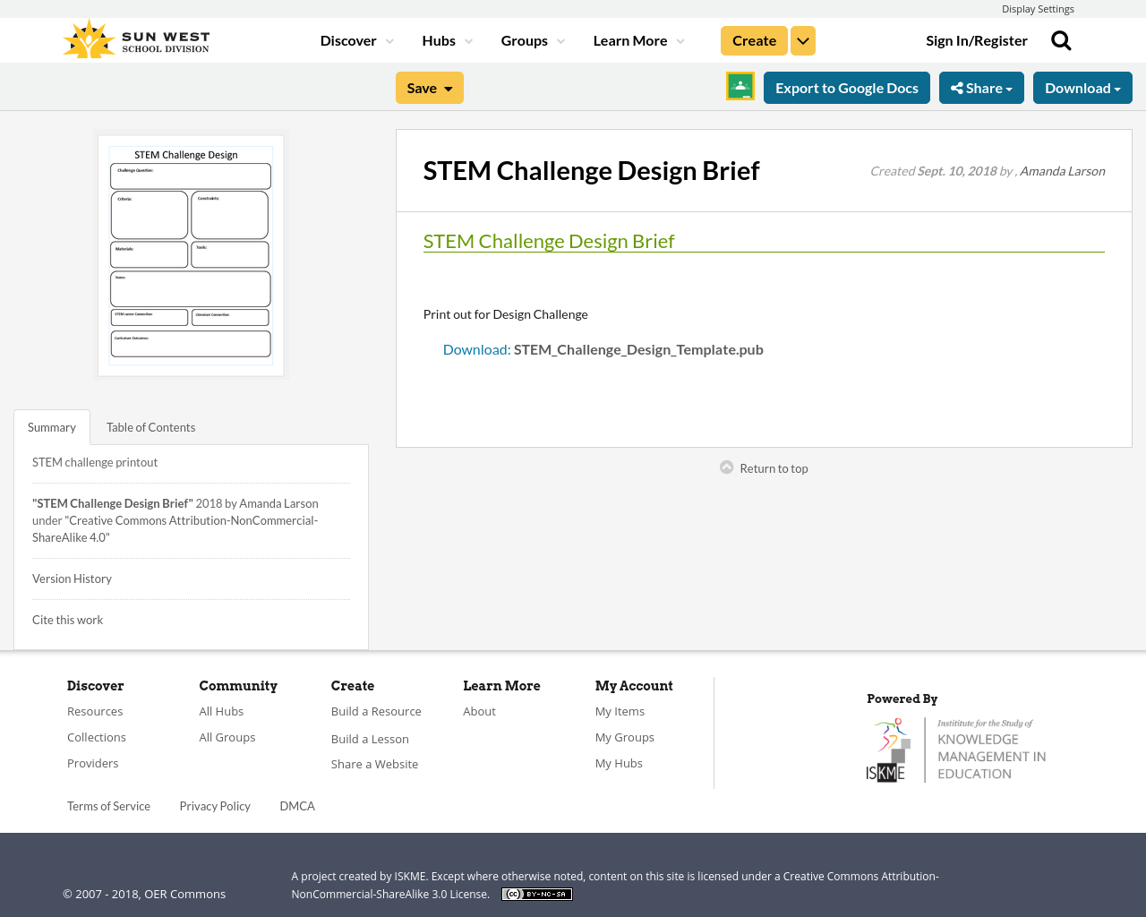 STEM Challenge Design Brief | Resource Bank