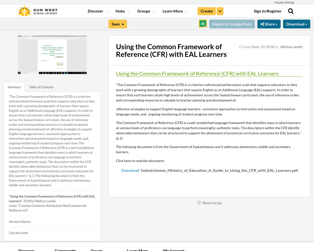 Using the Common Framework of Reference (CFR) with EAL Learners ...