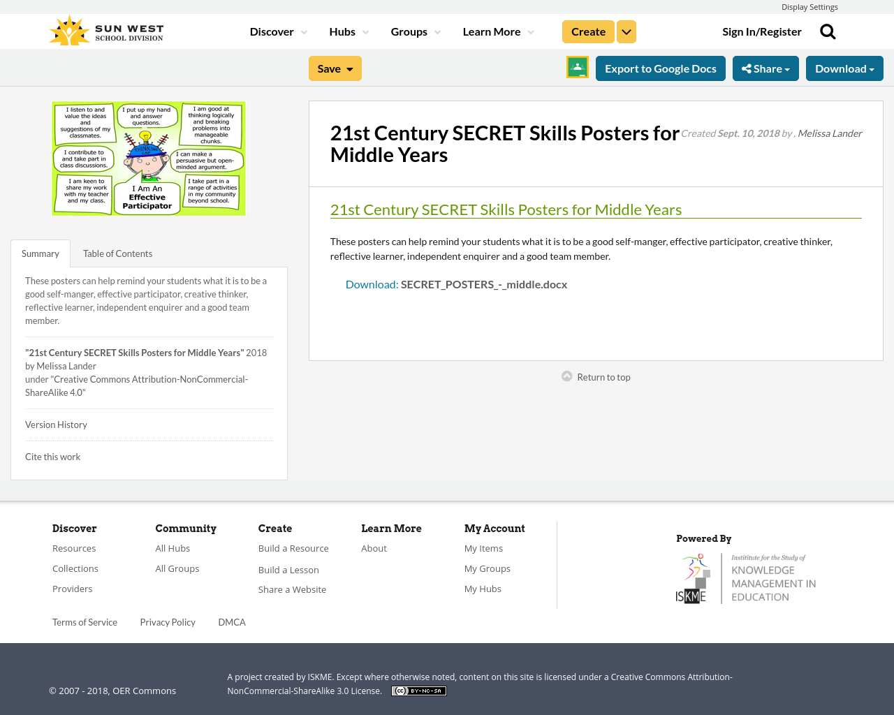 21st Century SECRET Skills Posters for Middle Years | Resource Bank