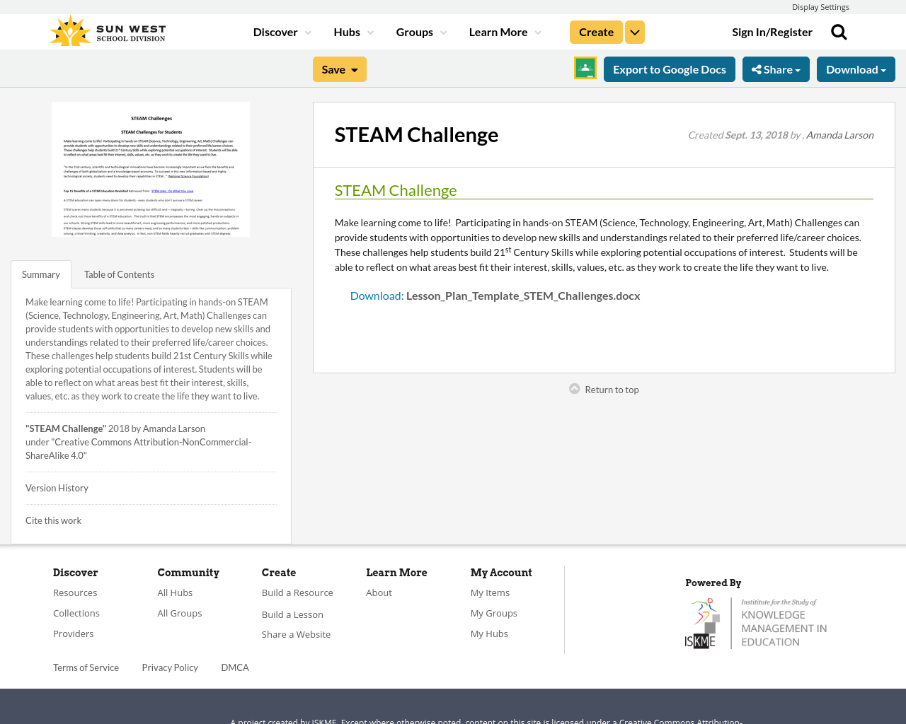 STEAM Challenge | Resource Bank