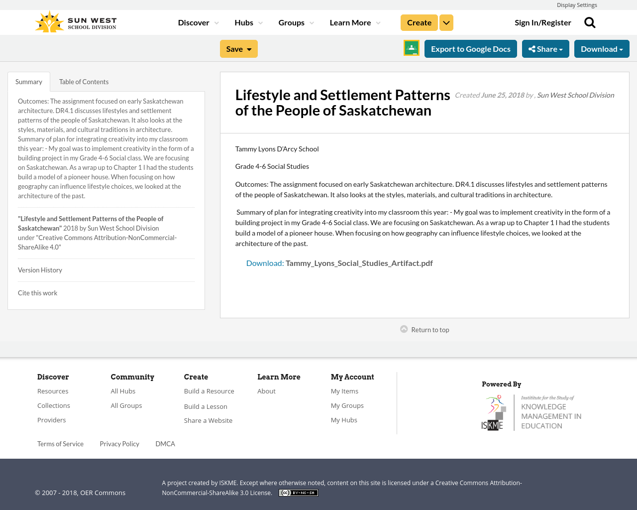 Lifestyle and Settlement Patterns of the People of Saskatchewan ...
