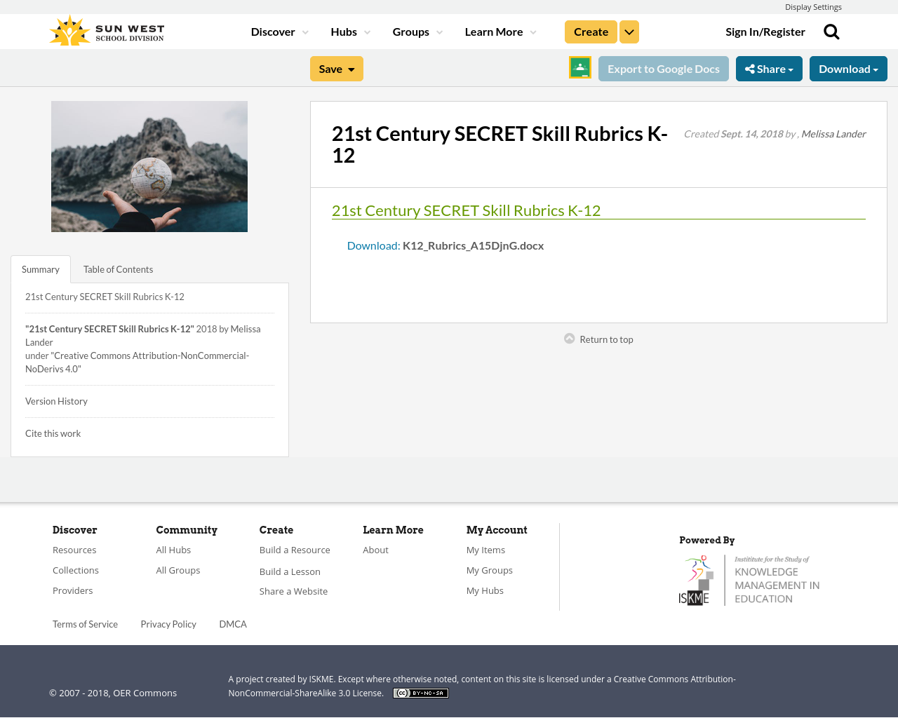 21st Century SECRET Skill Rubrics K-12 | Resource Bank
