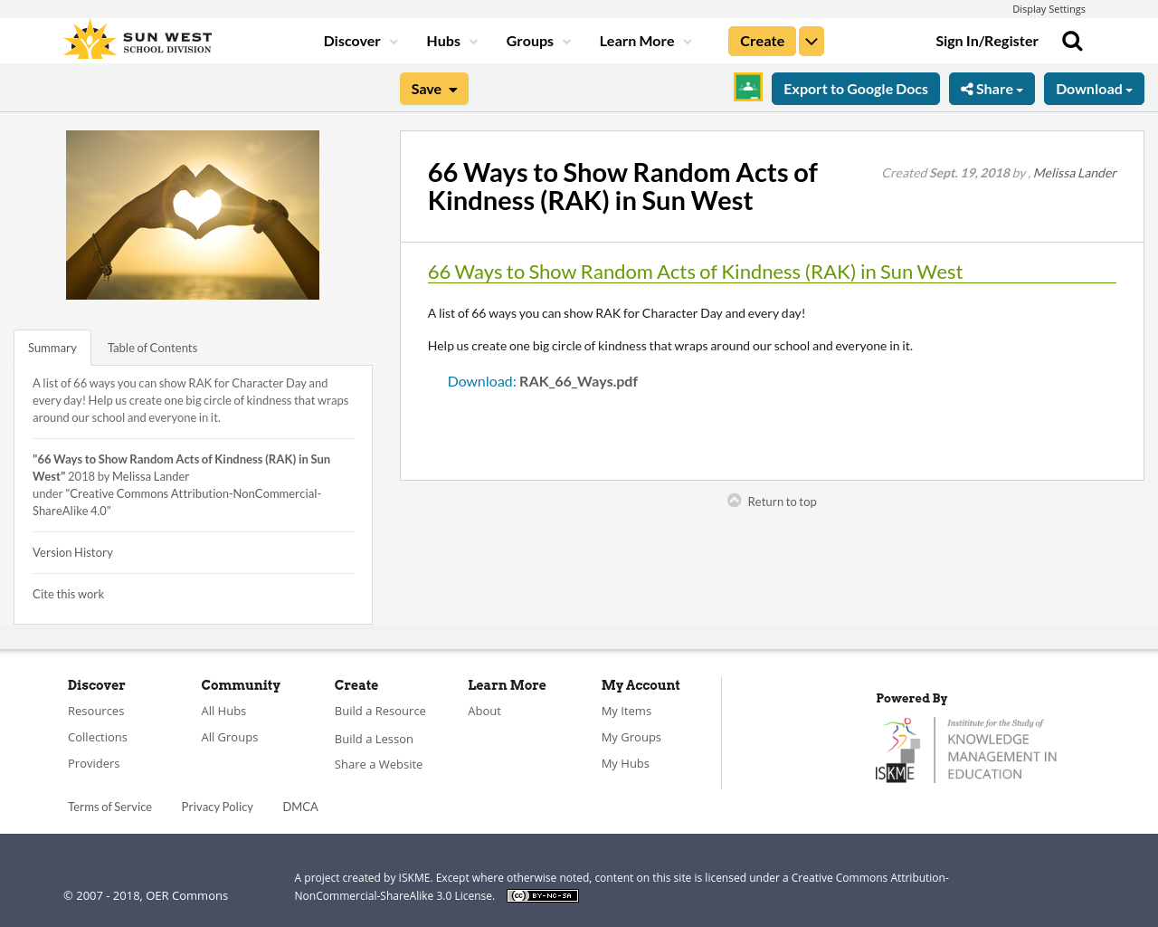 66 Ways to Show Random Acts of Kindness (RAK) in Sun West | Resource Bank