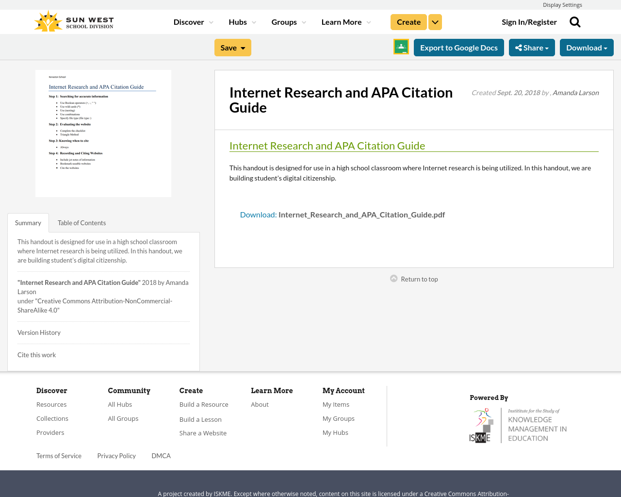 Internet Research and APA Citation Guide | Resource Bank
