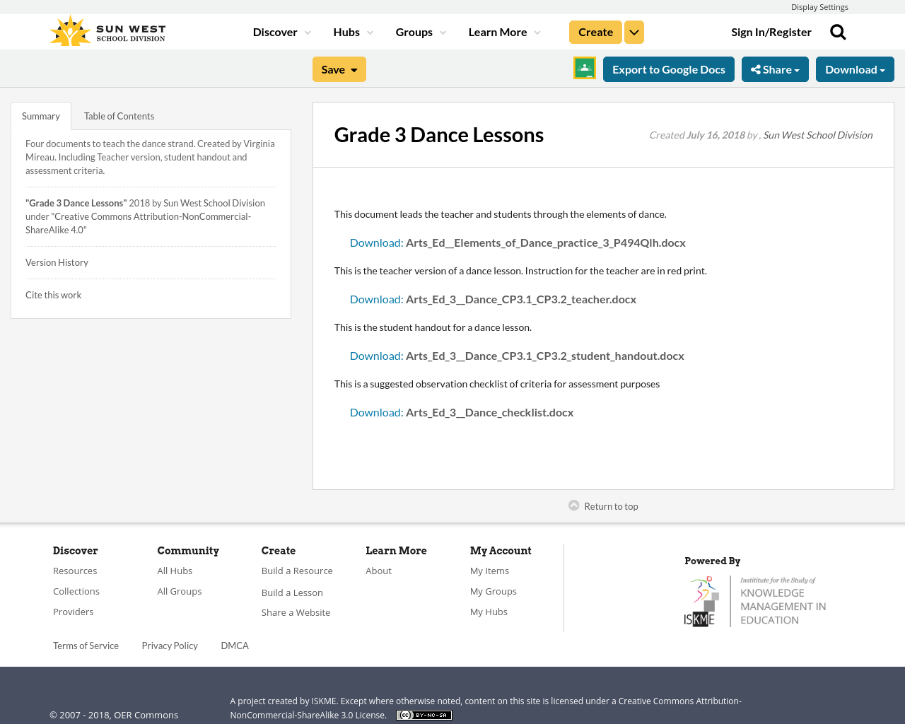 Grade 3 Dance Lessons | Resource Bank